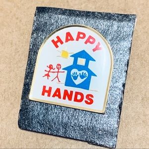 Vintage | Accessories | Vintage Happy Hands Enamel Pin | Poshmark
